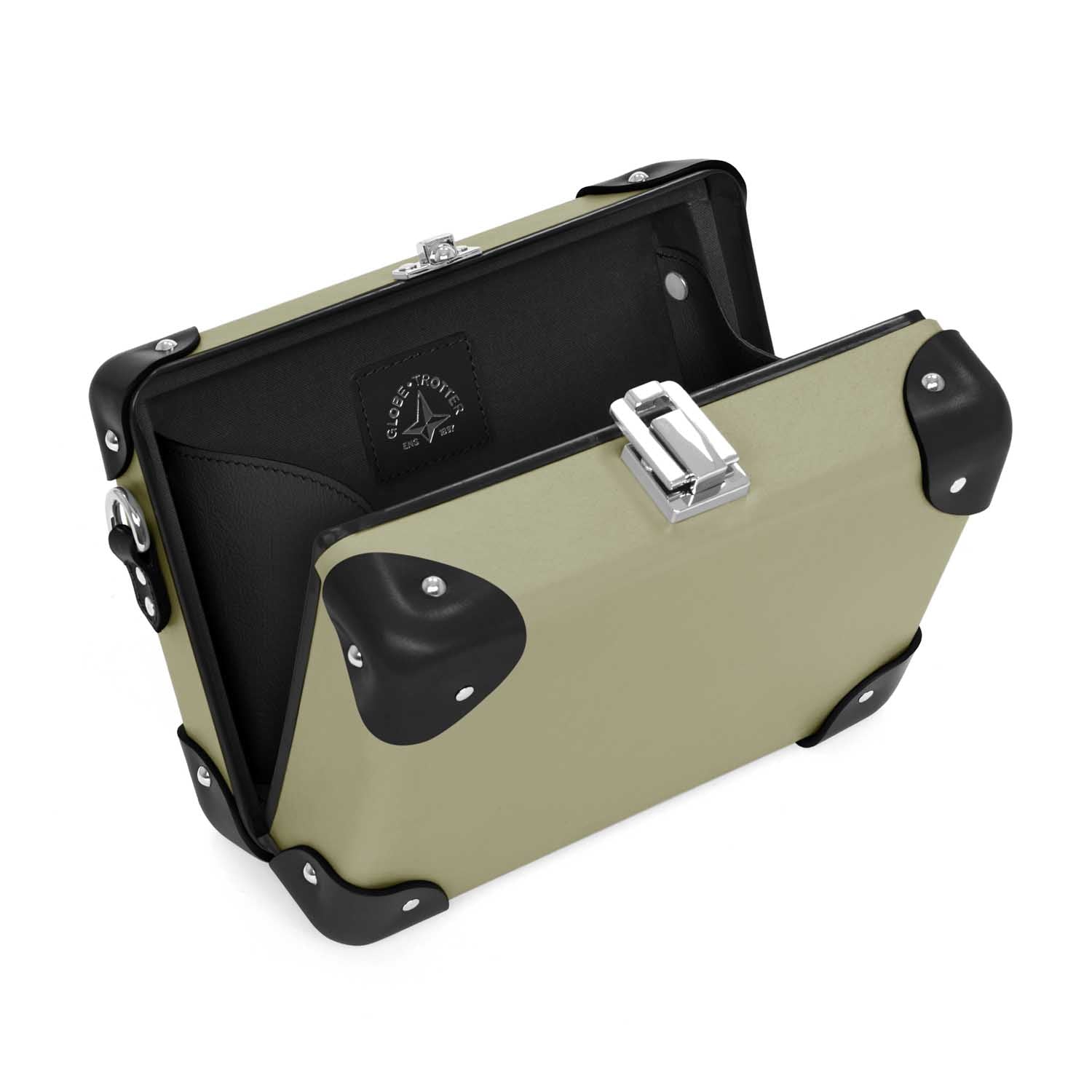 Centenary Miniature Case | Olive/Black/Chrome | Globe-Trotter