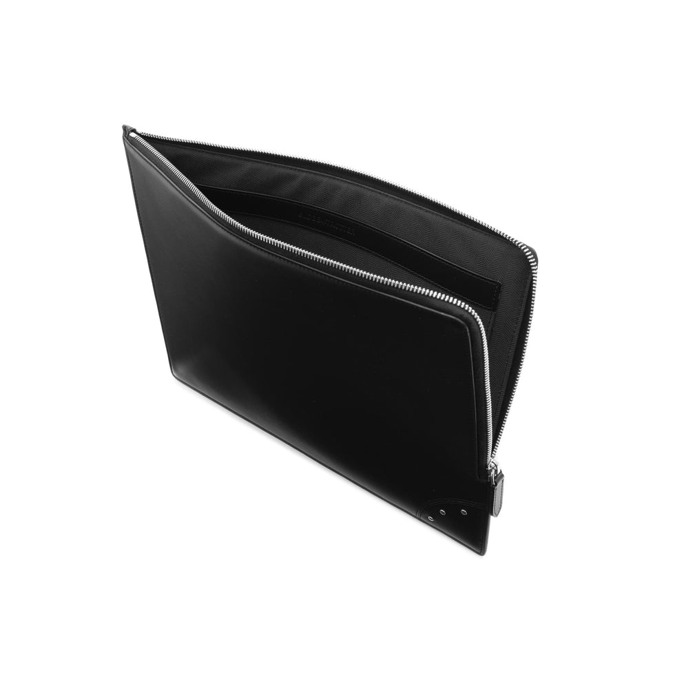 Globe-Trotter | Leather A4 Document Holder | Black | Metropolis Collection