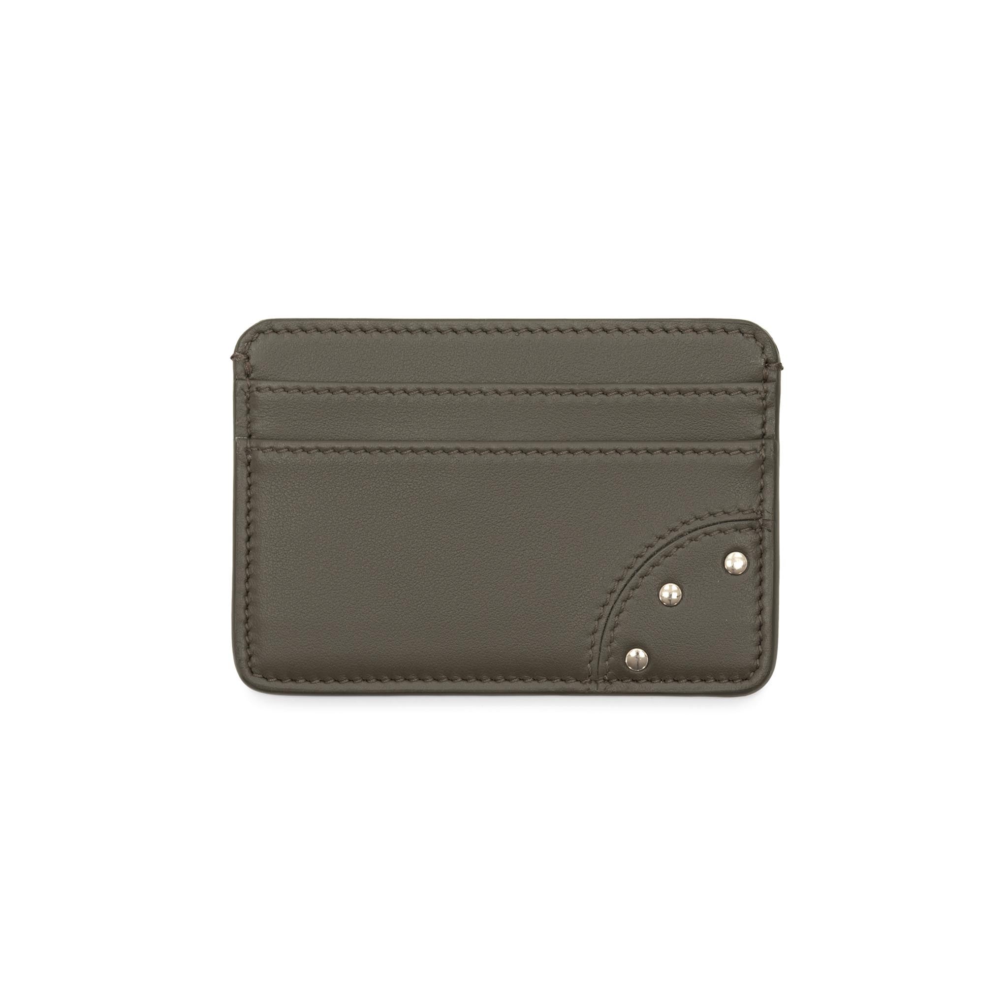 Globe-Trotter | Leather Credit Card Holder | Olive | Metropolis Collection