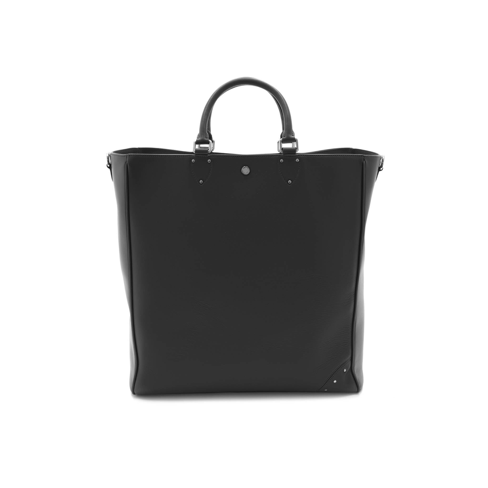 Globe-Trotter | Leather Tote Bag | Black | Metropolis Collection